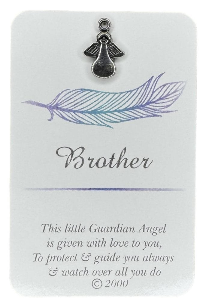 Angel Card – Brother 1 - Blessed Keepsakes charm cards