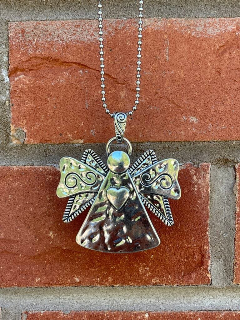 Craft Metal Angel decor hanger - Blessed Keepsakes charm cards