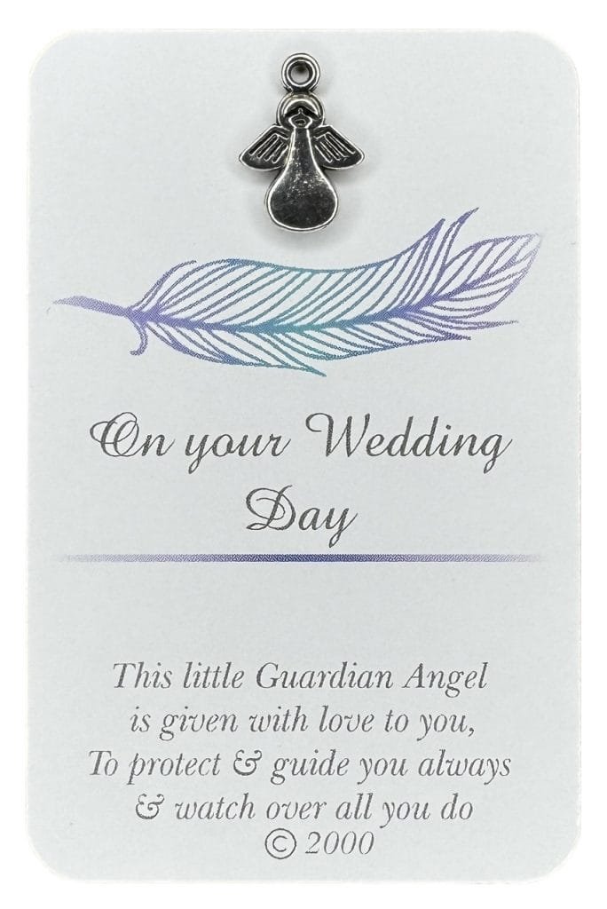 Angel Card – On Your Wedding Day 1 - Blessed Keepsakes charm cards